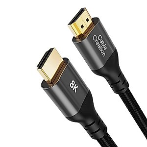 CableCreation 8K HDMI 2.1 Cable, HDMI for PS4 (48Gbps, 8K@60Hz) - 3.3 Feet, Xbox Series X HDMI Cable, eARC HDR HDCP 2.2 2.3