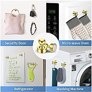 20Pack Gold Fridge Magnets for Whiteboard Small Refrigerator Magnets Office Magnets for Refrigerator Whiteboard Billboard in Kitchen Classroom School