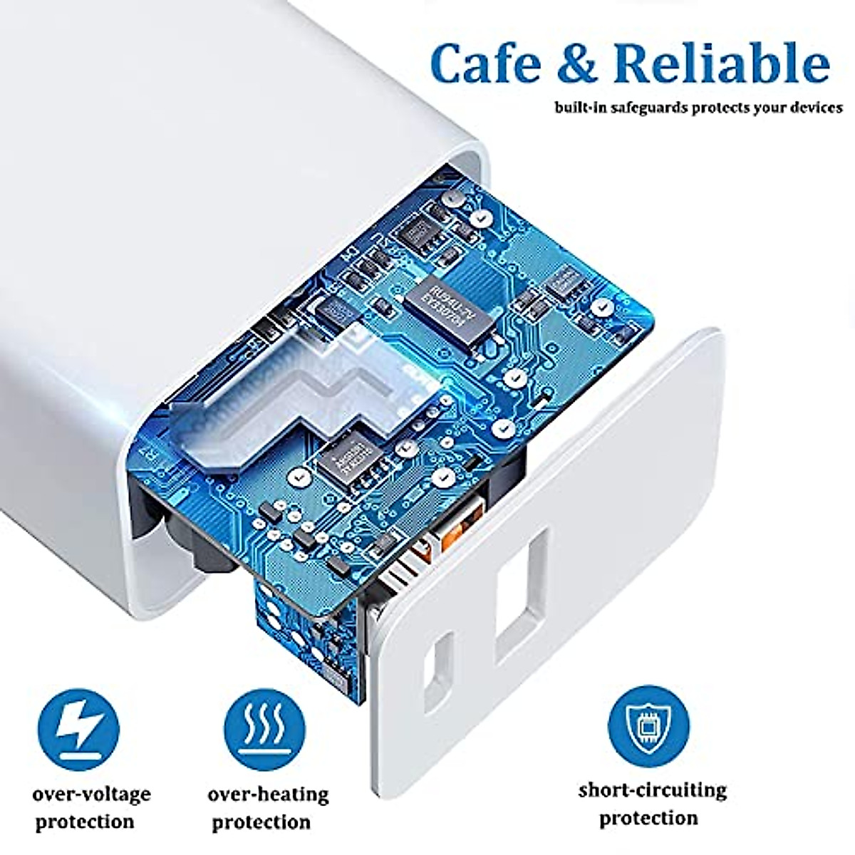 USB C Wall Charger Block, 20W Fast Speed Charging Box with Micro Plug Cube for Apple Watch Se Series 8 7, New iPhone 12 13 14 Pro/Pro Max, XR/XS/SE, AirPod iWatch iPad Pro/Air/Mini, Pixel 6 6a Phones