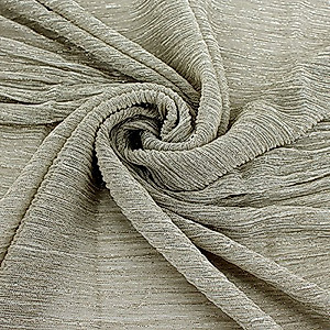 Editha Women Solid Color Muslim Headscarf Turban Lightweight Jersey Hijab Scarf Wrap Golden