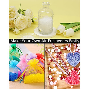 5LB Unscented Aroma Beads for Car Freshies, Clear Gel Crystal No Fragrance, DIY Homemade Natural Eva Beads Bulk