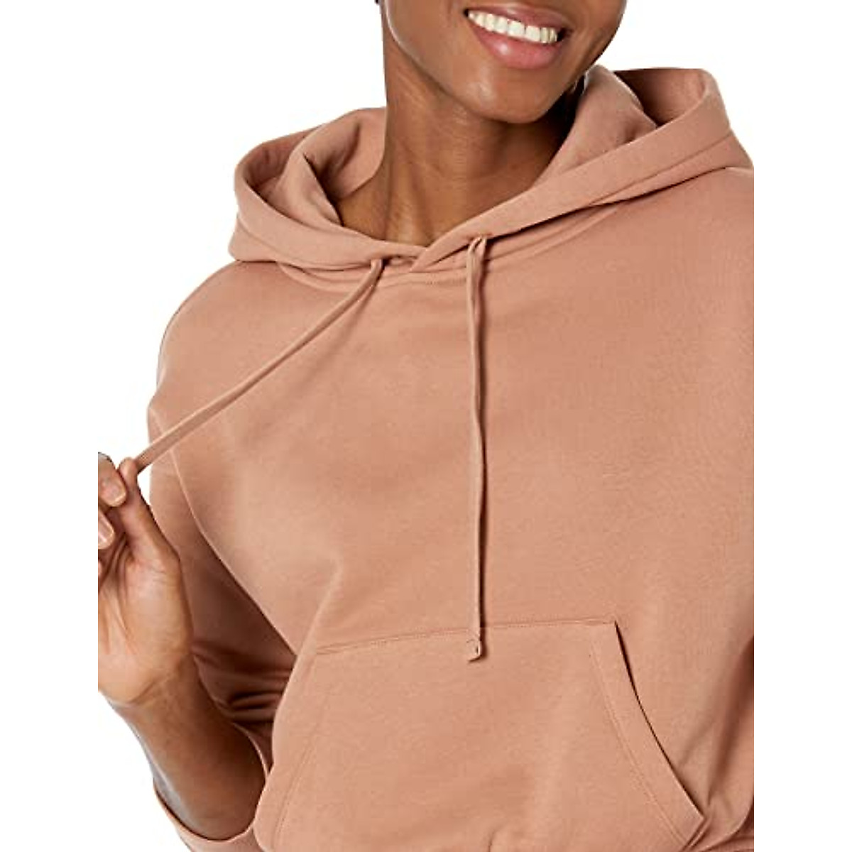 Amazon Essentials Womens Hoodies - Crop Pullover Sweatshirt (Available in Plus Size), Light Brown, 6X