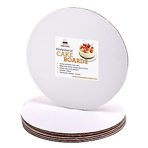 8" Round Coated Cakeboard, 6 ct.