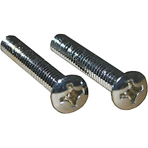 LASCO 03-1417 Screws for Trip Lever Plates Or Waste And Overflow Plates, Chrome Plated