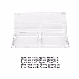 20Pcs Aquarium Glass Cover Clip Acrylic Universal Lid Clips for Rimless Aquariums Clear Color Acrylic Aquarium Glass Cover Holder, Aquarium Glass Clips(5mm)
