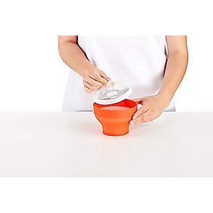 Lékué Mini Microwave Popcorn Maker, 5 x 3.5in, Red