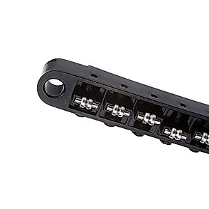 Musiclily Pro 52mm Guitar Roller Saddle Bridge Tune-O-Matic Bridge with M8 Post for Les Paul LP SG Electric Guitar, Black