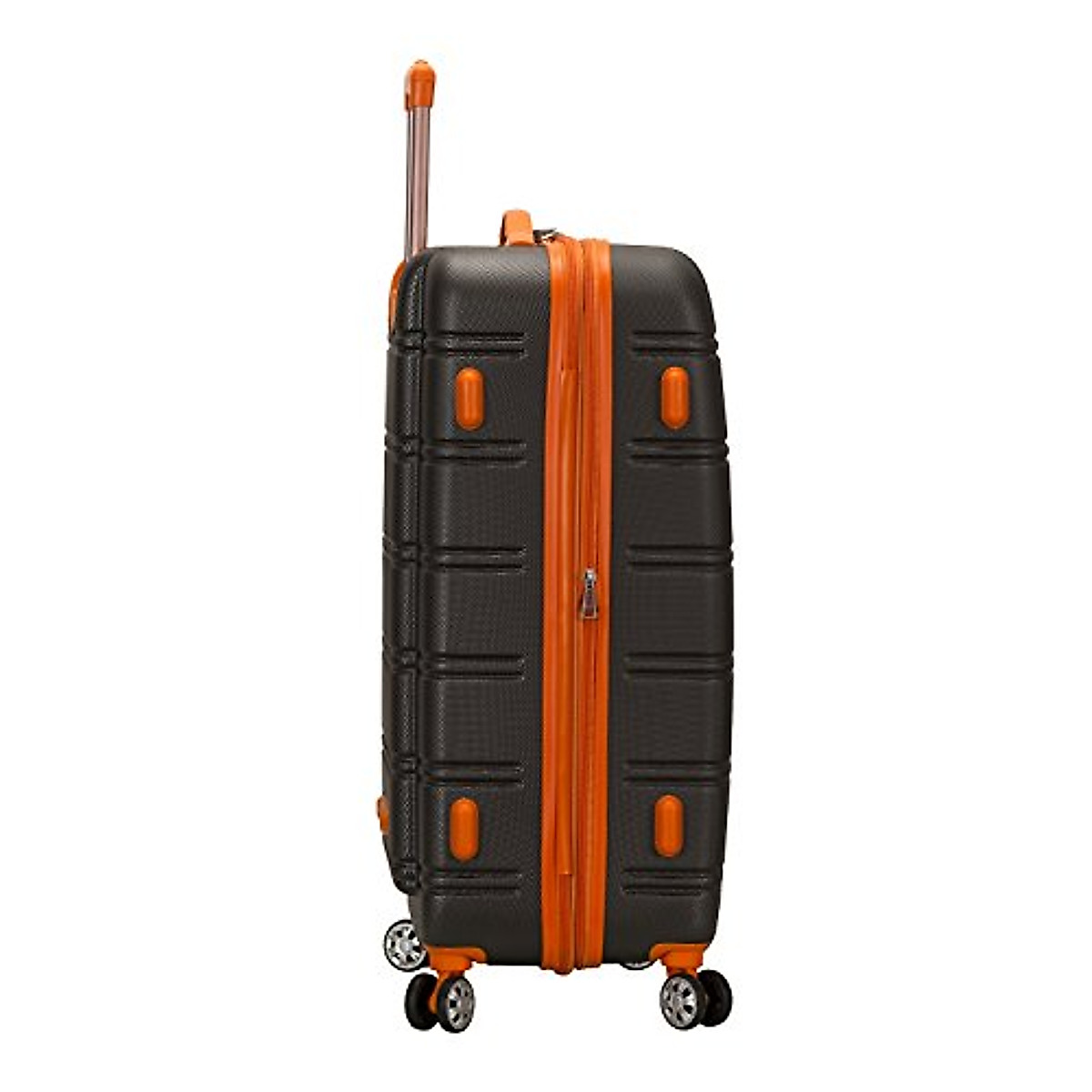 Rockland Melbourne Hardside Expandable Spinner Wheel Luggage, CHARCOAL, Checked Large 28"