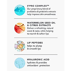 TULA Skin Care Lip SOS - Lip Treatment Balm that Plumps, Smooths & Hydrates lips with a Glossy Tint, Blushing Lemonade, 0.28 oz.