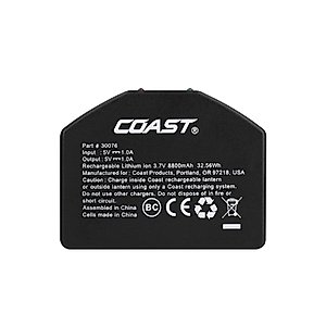 Coast ZX1010 Zithion-X USB Rechargeable Battery