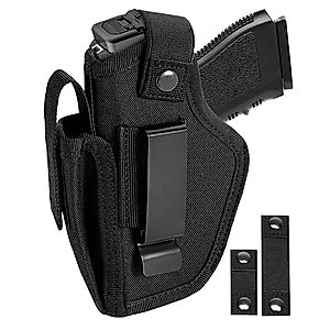 Vdones Gun Holster for Pistol Concealed Carrying Pistol Holster for Men Women with Magazine Pouch Fit for Left Right Hand Hand