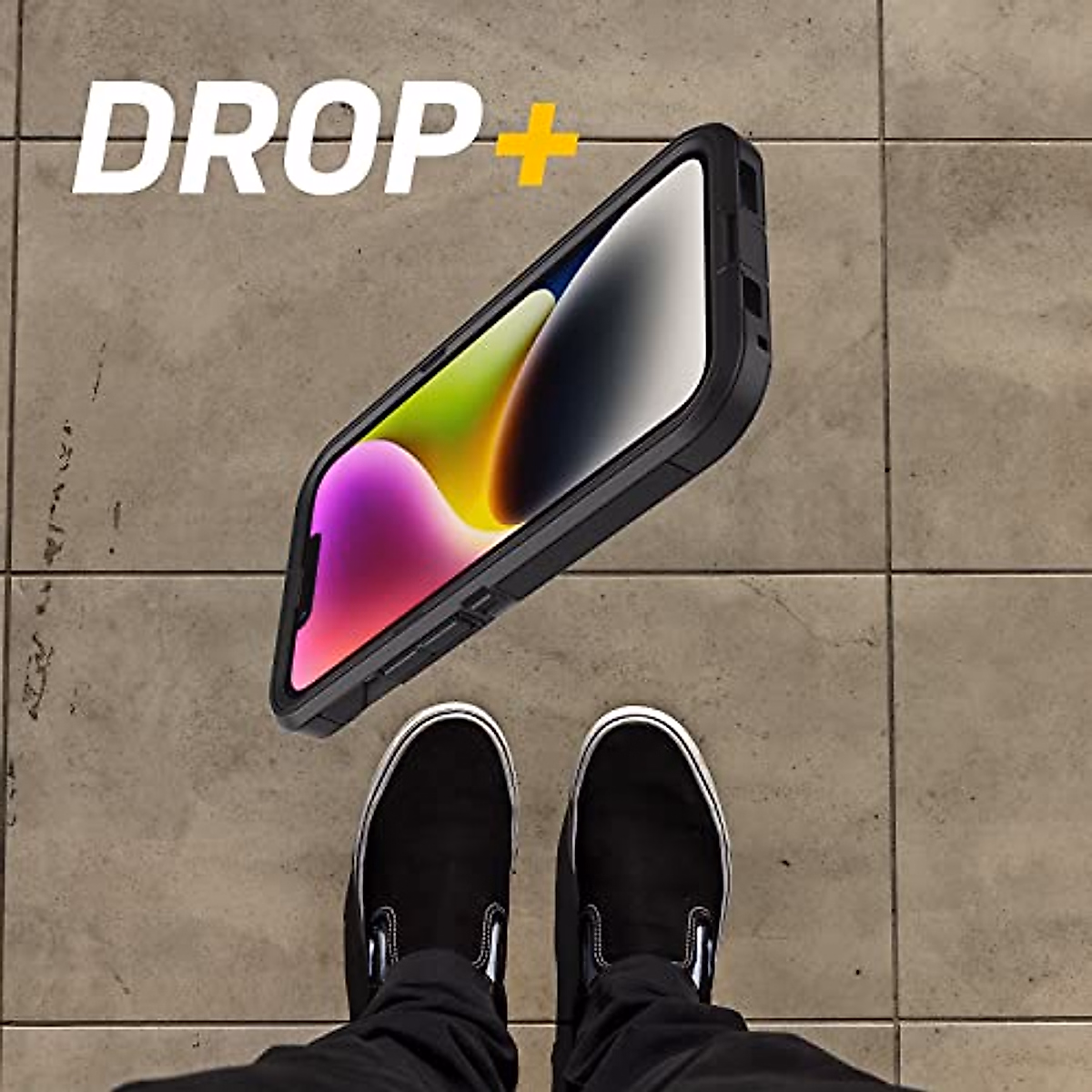 OtterBox iPhone 14 & iPhone 13 Defender Series XT Case - BLACK , Screenless, Rugged , Snaps to MagSafe, Lanyard Attachment