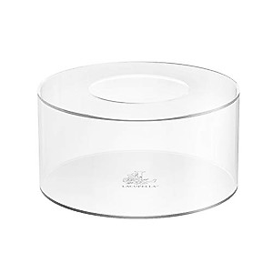 Lacupella Acrylic Fillable Cake Pillar Stand, Raiser and Enhancer Display Wedding Centerpiece - Decoration with Flowers, LED, Donuts, Sand, Water and More (8 in Diameter 4 in High)