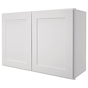 LOVMOR Wall-Mounted Bathroom Cabinet, Medicine Cabinet, Bathroom Cabinet Wall Mounted with Adjustable Shelves & Soft-Close Door, 12" D*36" W*24" H