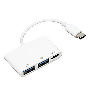 Kafuty-1 3 in 1 USB HUB,Slim Type-C to USB Adapter,Portable Multi Port USB Adapter for Phone/Computer,Fast Data Transmission,Plug and Play