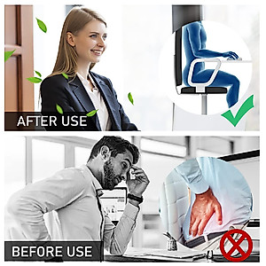 CEECOLES Ergonomic Foot Rest Under Desk, Adjustable Height Office Foot Rest for Under Desk at Work, Foot Rest Under Desk with Massage Surface at Work Office, Promote Leg Circulation, Relieve Pressure