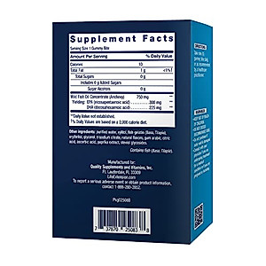 Life Extension Omega-3 Fish Oil Gummy Bites, EPA DHA Fatty acids, High-dose EPA DHA Support in a Delicious chewable Form, Non-GMO, Gluten Free, 36 Gummy Bites