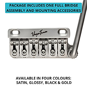 Vega-Trem VT1 2-Points Satin Stratocaster Guitar Tremolo Bridge For Strat No Mods Easy Installation