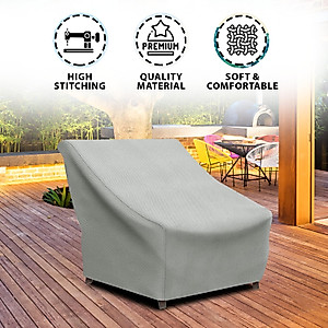 Patio Large Outdoor Chair Cover - Outdoor Patio Chair Washable - Heavy Duty Furniture 41x36x34 Inch Combo Cover