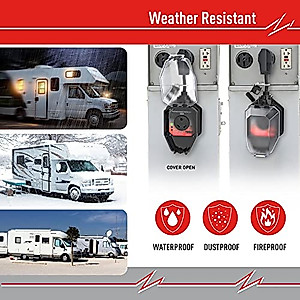 TorrisToys RV Surge Protector 30 Amp - Мandatory Camper Accessories - RV Electrical Adapter with ETL Tested - Easy to Use Handle, Waterproof Cover, Anti-Theft Lock