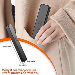 Lopuion Bluetooth Pillow Speaker for Sleeping, Mini Bone Conduction Pillow Speaker with Stereo Bass, Bluetooth Sleep Headphones for Deep Sleeping, Portable Pillow Speaker with Volume Control-Gray