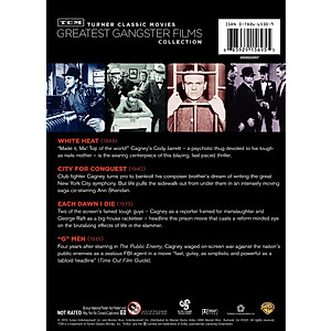 TCM Greatest Classic Film Collection: Gangsters - James Cagney (White Heat / City for Conquest / Each Dawn I Die / G Men)