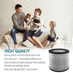 HAMVUS 2 Pack 2801 Replacement Filter Compatible with Bi-ssell 2801, 2780, 2780A, 2780B, 2780P, 27809 Hight Efficiency and Carbon Filter, 2801 MYair Personal Air Purifier Replacement Filter