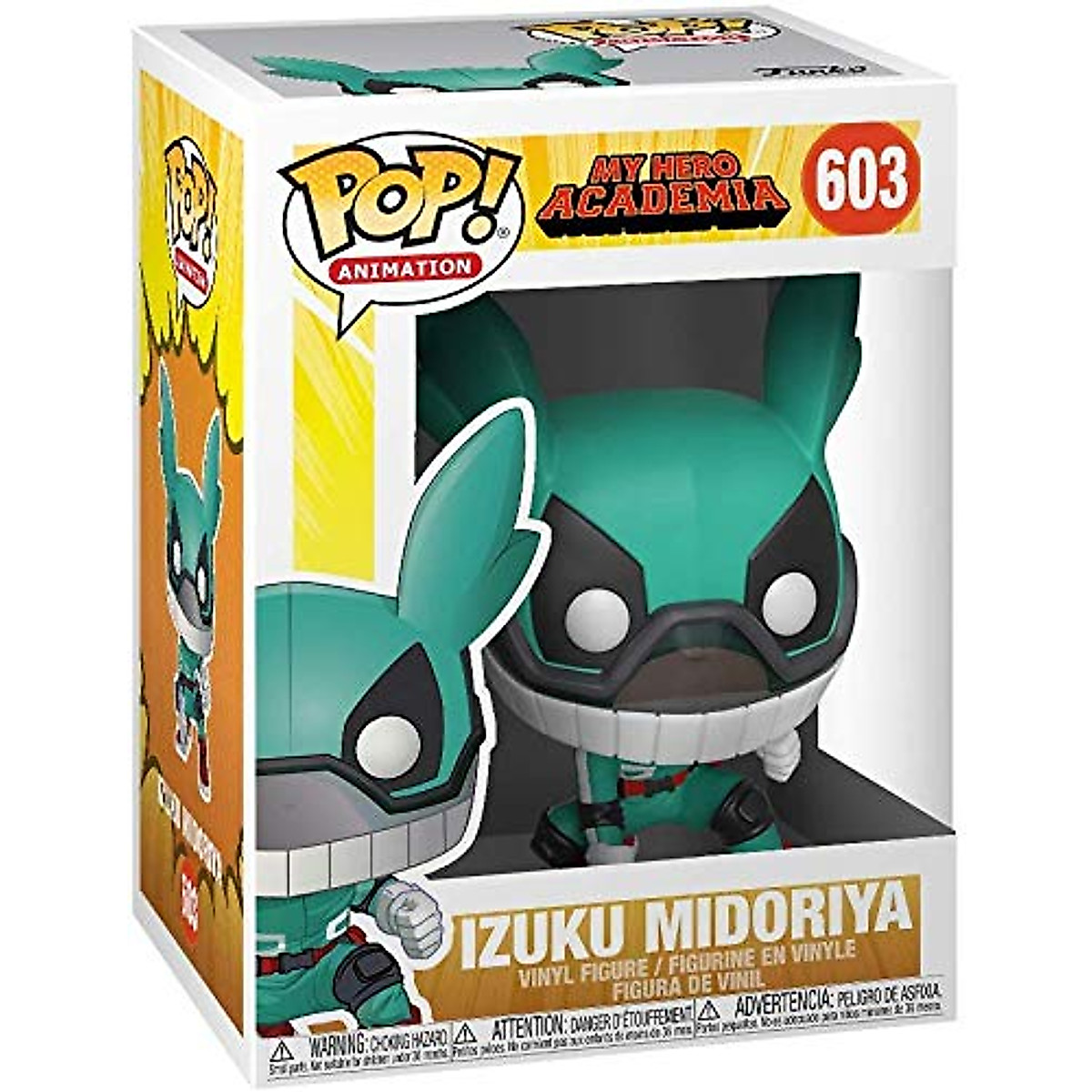 Funko POP My Hero Academia - Deku with Helmet (Izuku Midoriya) Pop! Vinyl Figure (Bundled with Compatible Pop Box Protector Case), Multicolor, 3.75 inches