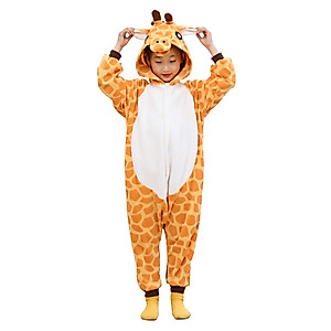 unicorns family Unisex Children Animal Pajamas Luxury Fleece with Pocket One-Piece Cosplay Costume for Kid Halloween