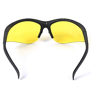 LaneTop Shooting Glasses For Men and Women, Anti Fog ANSI Z87.1 Safety Glasses with Hard Shell Case, UV400 Eye Protection for Shooting Range Glasses, Yellow Lens