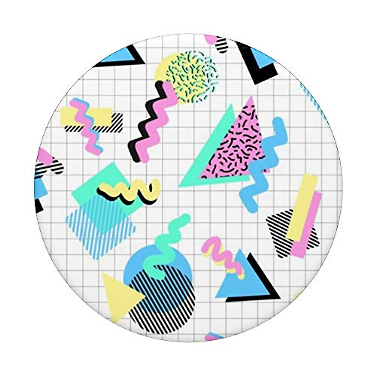Retro 80's 90's Geometric Pattern Pop Socket PopSockets Swappable PopGrip