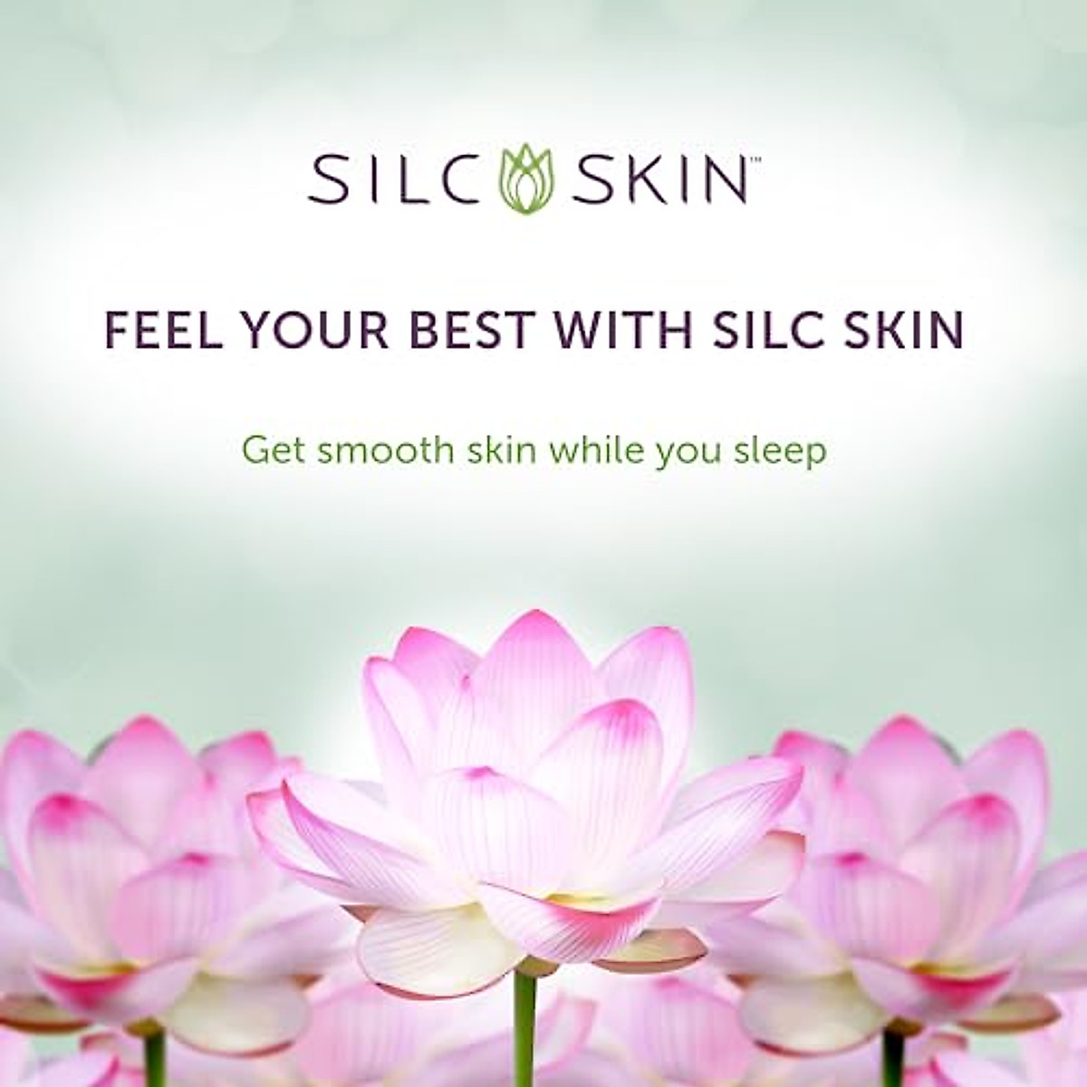 SilcSkin Facial Pad - Full Face Set Reusable Pads, Self-Adhesive Silicone Face Patches, Wrinkle Patches for Face and Eyes - 7 Reusable Face Pads