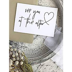 Groom Card From Bride on Our Wedding Day Stationery, See You At The Altar, Husband To Be Letter, Love Gift For Him from Wife, Marry You Vows