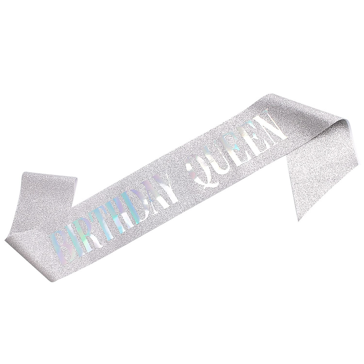 AOPRIE Birthday Tiara for Women Silver Birthday Queen Sash & Headband Happy Birthday Tiara and Crown for Women Rhinestone Crystal Decor