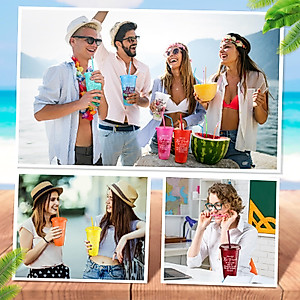 Gerrii Thank You Gift May You Be Proud Of The Work You Do Plastic Tumblers with Straws Lid Inspirational Reusable Glitter Plastic cup Travel Mug Appreciation Gift for Coworker Employee(24 oz, 24 Pcs)