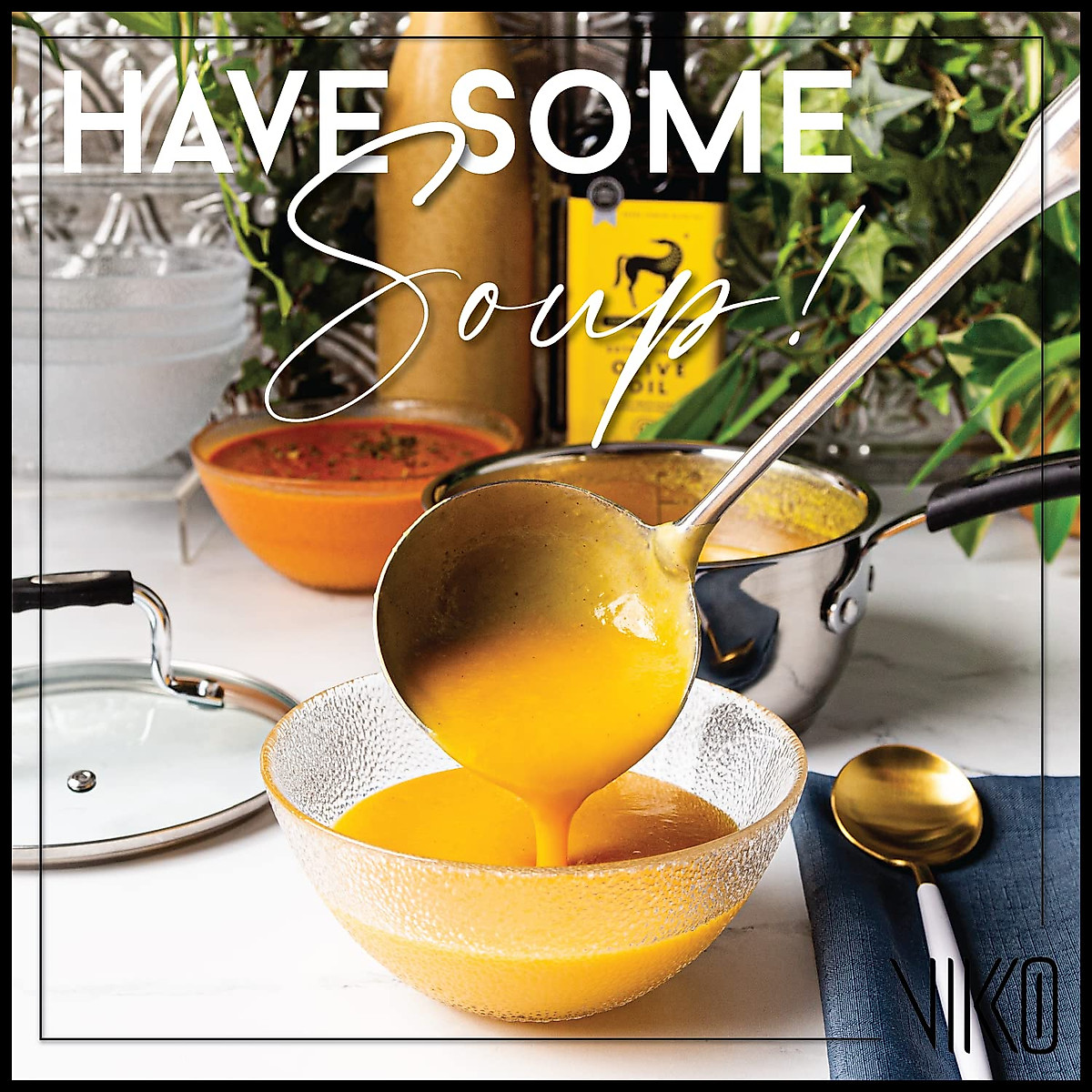 Vikko Soup Bowls, 6.5 Inch Salad Bowls, Glass Soup Bowls, Elegant Textured Glass Bowls, Set of 4, Dishwasher Safe