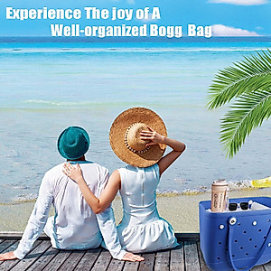 Moziral 2 Pack Divider Tray Compatible with Bogg Bag Organizer Tray Insert Original Accessories Divider Shelf for Bogg Bag (Black+White)