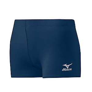 Mizuno Core Flatfront Vortex Hybrid Shorts, Navy, Medium