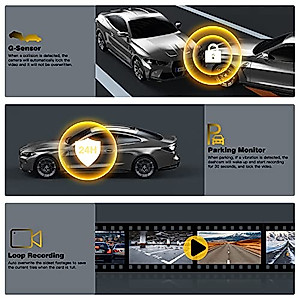 4K Dash Cam Front with SD Card, Kussla WiFi Dash Camera for Cras, 2160P Dashcam for Cars with App Control, Super Night Vision Car Camera, WDR, G-Sensor, Loop Recording, Parking Monitor