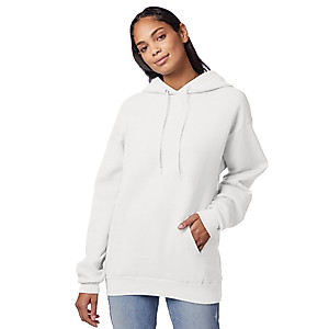 Hanes Men's Pullover EcoSmart Hooded Sweatshirt, white, X Large