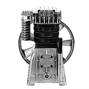 Happybuy Air Compressor Pump 3HP 11.8CFM, 115PSI Single Stage Twin Cylinder Aluminum Air Compressor Head Piston Style Splash Lubrication Pump