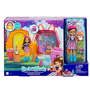 Mattel Enchantimals Cottage Doll House Playset with Felicity Fox Small Doll (6-inch), Animal Figure & 10+ Accessories Including Furniture
