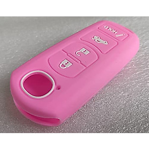 KAWIHEN Silicone Key Fob Cover Compatible with Mazda 3 6 CX-7 CX-9 MX-5 Miata KR55WK49383 WAZSKE13D01 GJR9-67-5RY 662F-SKE13D01