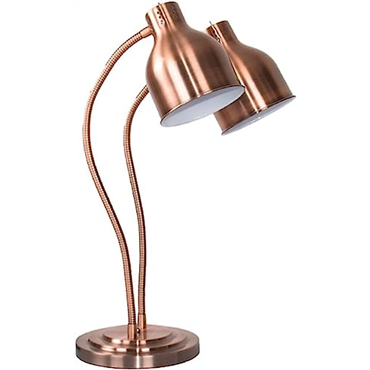 LINKANRUO Food Warming Lamp,Commercial Food Heat Lamp with Bulb 250W, Buffet Server Food Warmer Metal Chandelier, Adjustable Angle Commercial Food Warmer Heat Lamp Lamps(Bronze)