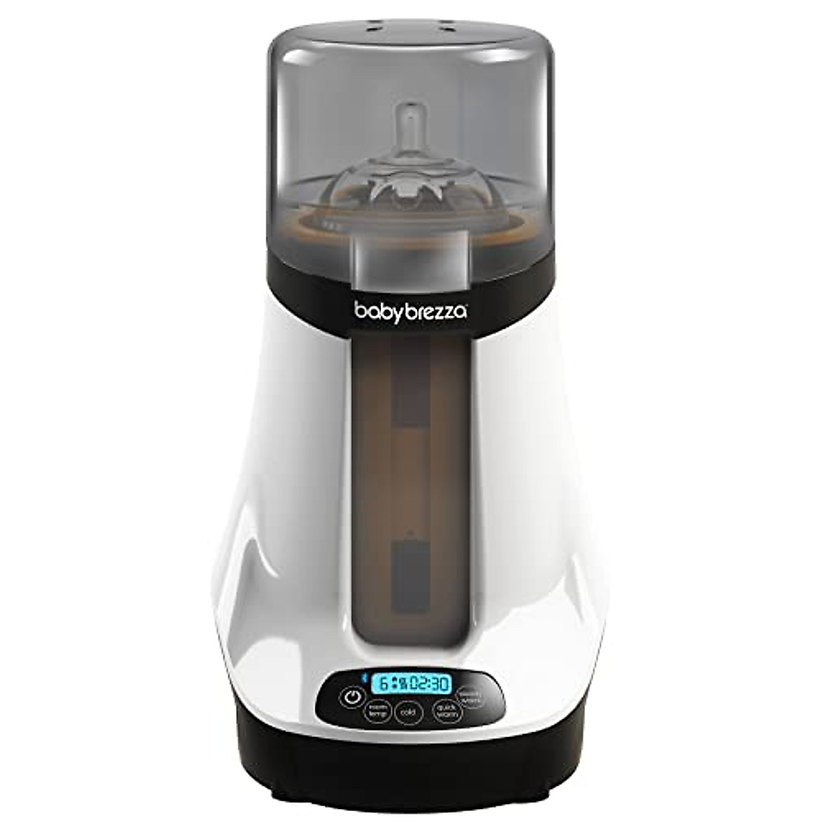 Baby Brezza Safe & Smart Electric Baby Bottle Warmer, Breastmilk Warmer + Baby Food Warmer + Defroster - Universal Warmer Fits All Feeding Bottles: Glass + Plastic – Wireless Bluetooth Control
