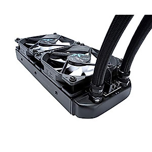 Fractal Design Celsius S24-240 mm Radiator - Silent Liquid CPU Cooler - PWM - Intelligent Controls - 2X Fractal Design Dynamic X2 PWM GP-12 120Mm Silent Fans Included - 1/4" Fitting - Black