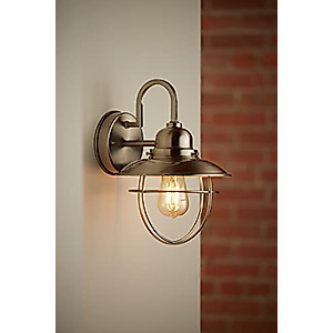 GE Vintage Style LED Light Bulbs, 60 Watt, Clear Finish, ST19 Edison Style Bulbs (2 Pack)