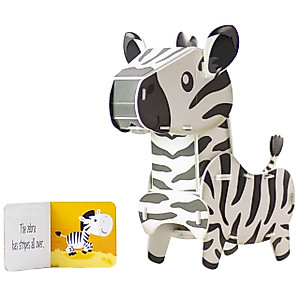 Zebra 3-D Puzzle & Book