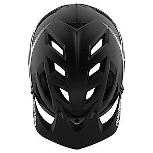 Troy Lee Designs Adult | Trail | All Mountain | Bicycle A1 MIPS Classic Helmet - (Black/White, X-Large/2X-Large)