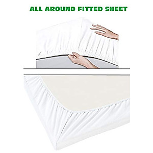 Elegant Comfort ® 1500 Thread Count Egyptian Quality Super Soft WRINKLE FREE & WRINKLE RESISTANT 4 pc Sheet Set, Deep Pocket Up to 18" - All Size and Colors, Queen Beige